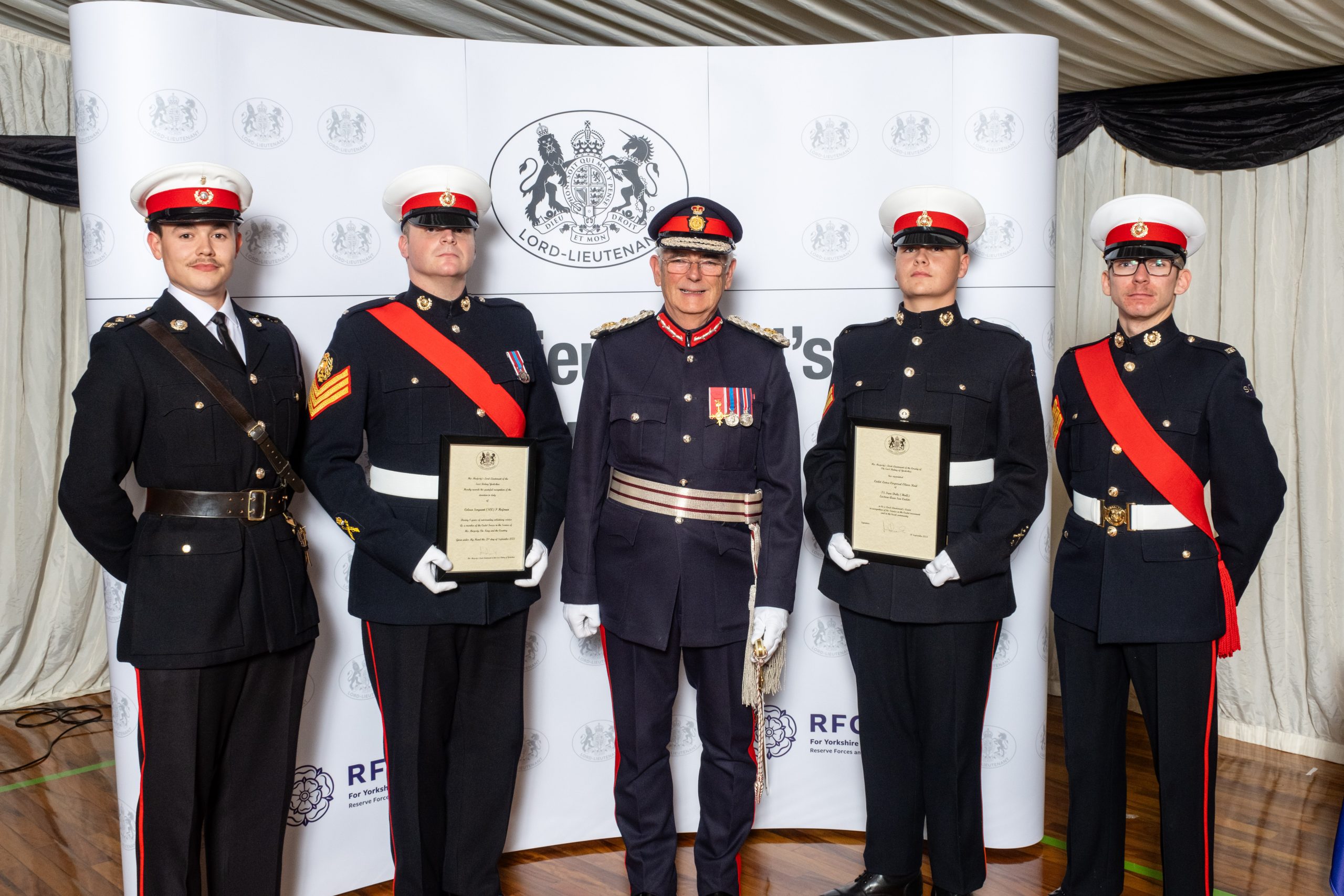 Our His Majesty's Lord-Lieutenant Award ceremonies - RFCA Yorkshire